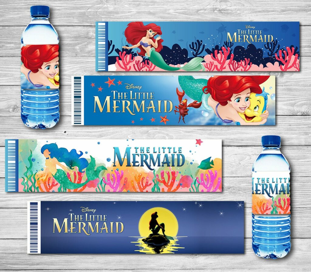 Disney Princess Little Mermaid Banner, Little Mermaid Banner, Ariel ...