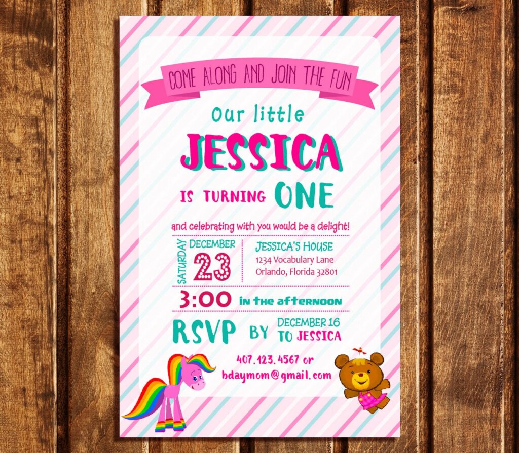 Baby First TV Birthday Party Invitations, Baby First TV Digital ...