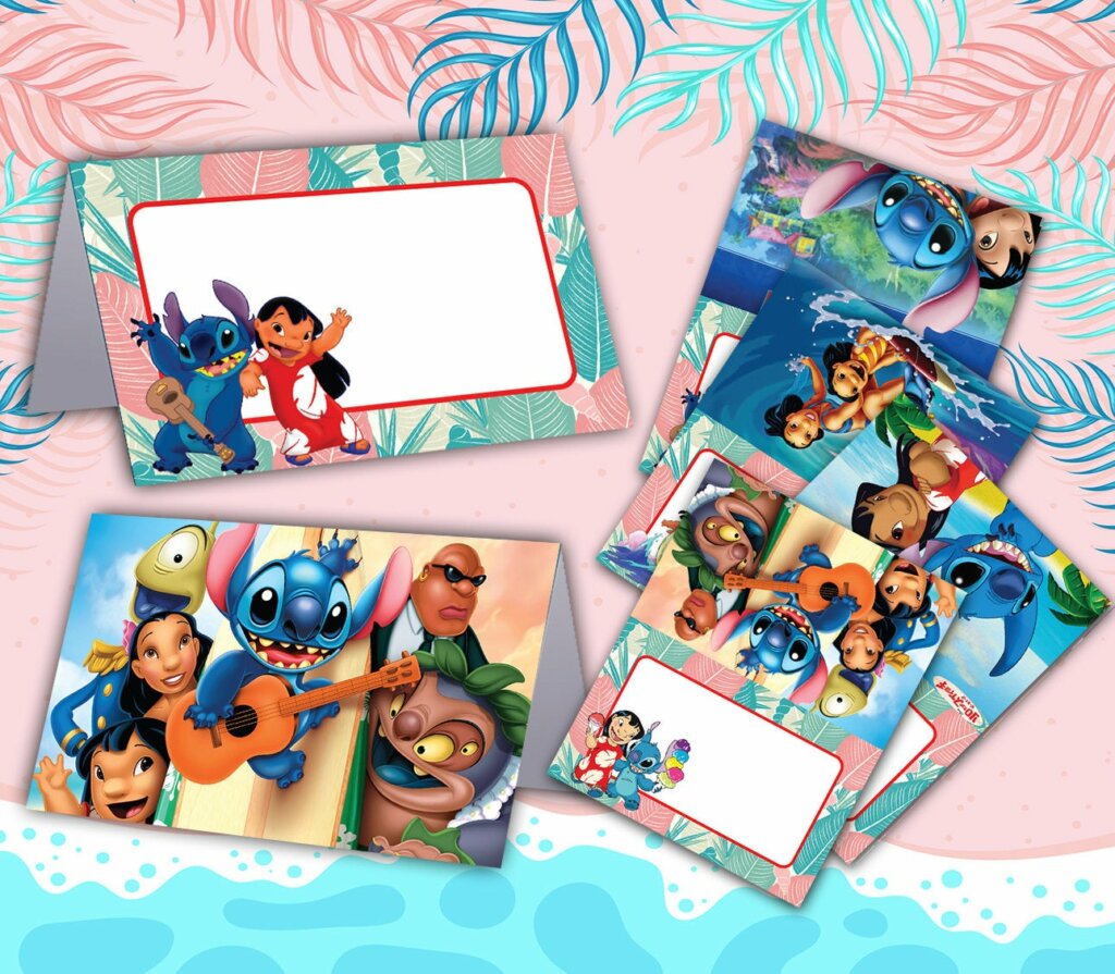 Lilo and Stitch Tent Cards, Buffet labels, Buffet Signs, Food Labels ...