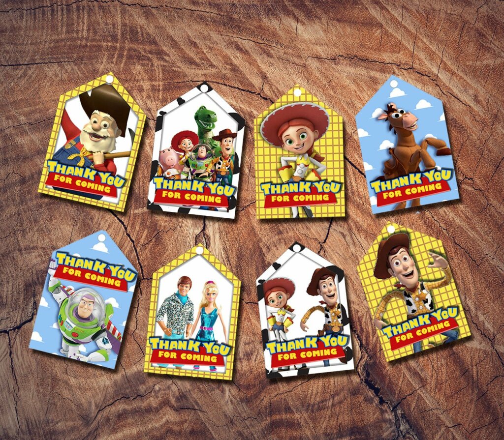 Toy Story Gift Tags, Toy Story Thank You Tags, Party Favors, Toy Story ...