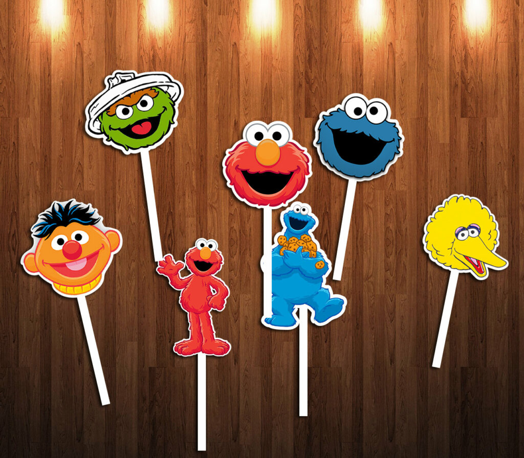 Elmo Cupcake Toppers, Elmo Printable Cupcake Topper, Elmo Party ...