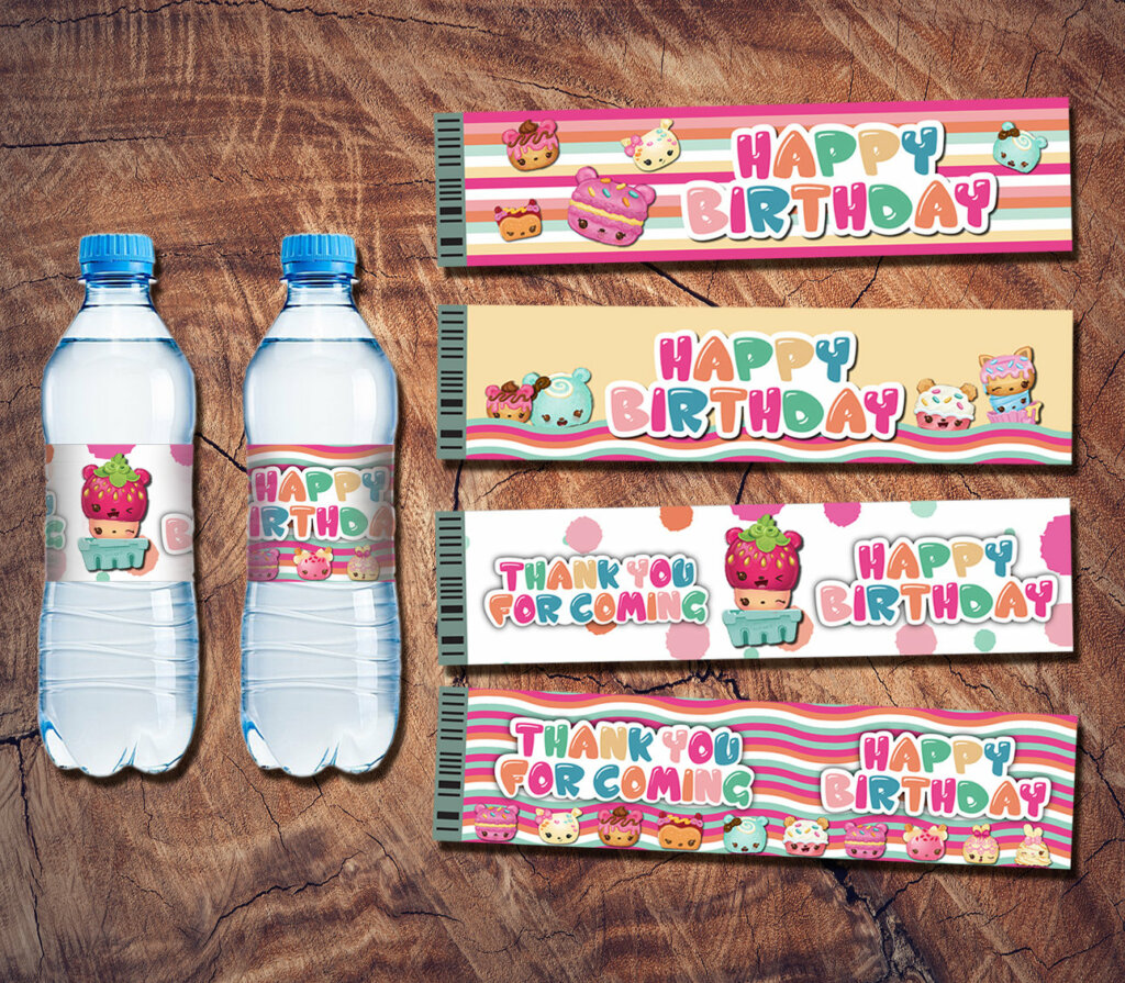 Num Noms Water Bottle Labels, Num Noms Birthday Water Bottle Labels ...