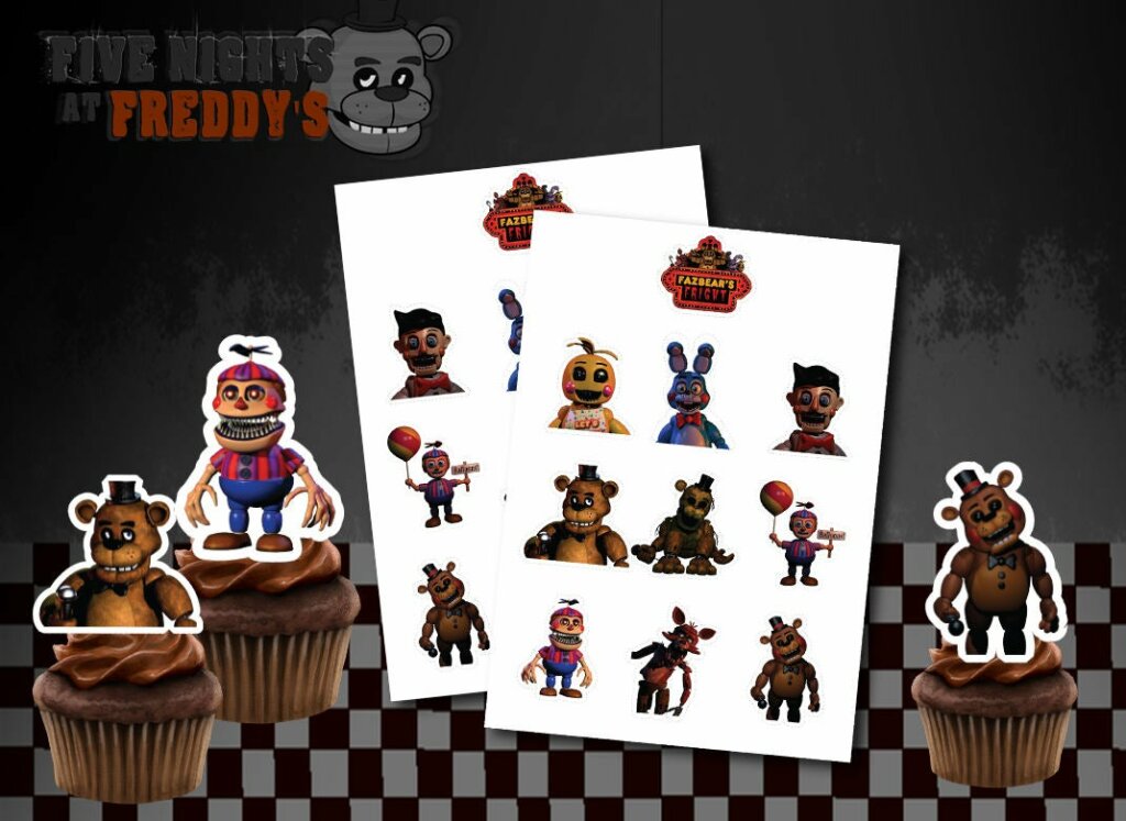 Five Nights at Freddy’s Printable Cupcake Topper, Freddy’s Party ...