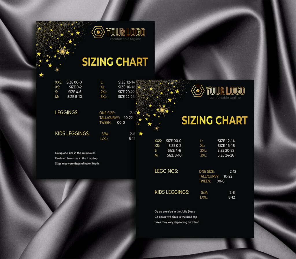 LLR kit, Custom Sizing Chart, LLR Marketing kit, Branding, Marketing ...